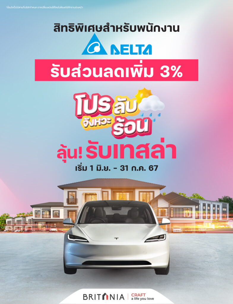 สิทธิพิเศษ สำหรับพนักงาน Delta - BRITANIA